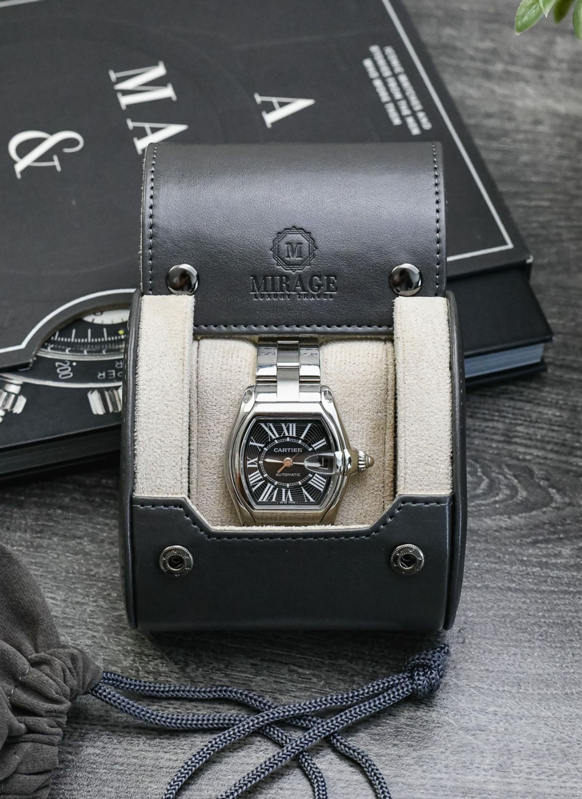 Best Watch Roll Travel Case Leather Watch Case for Men Mirage Luxury ...